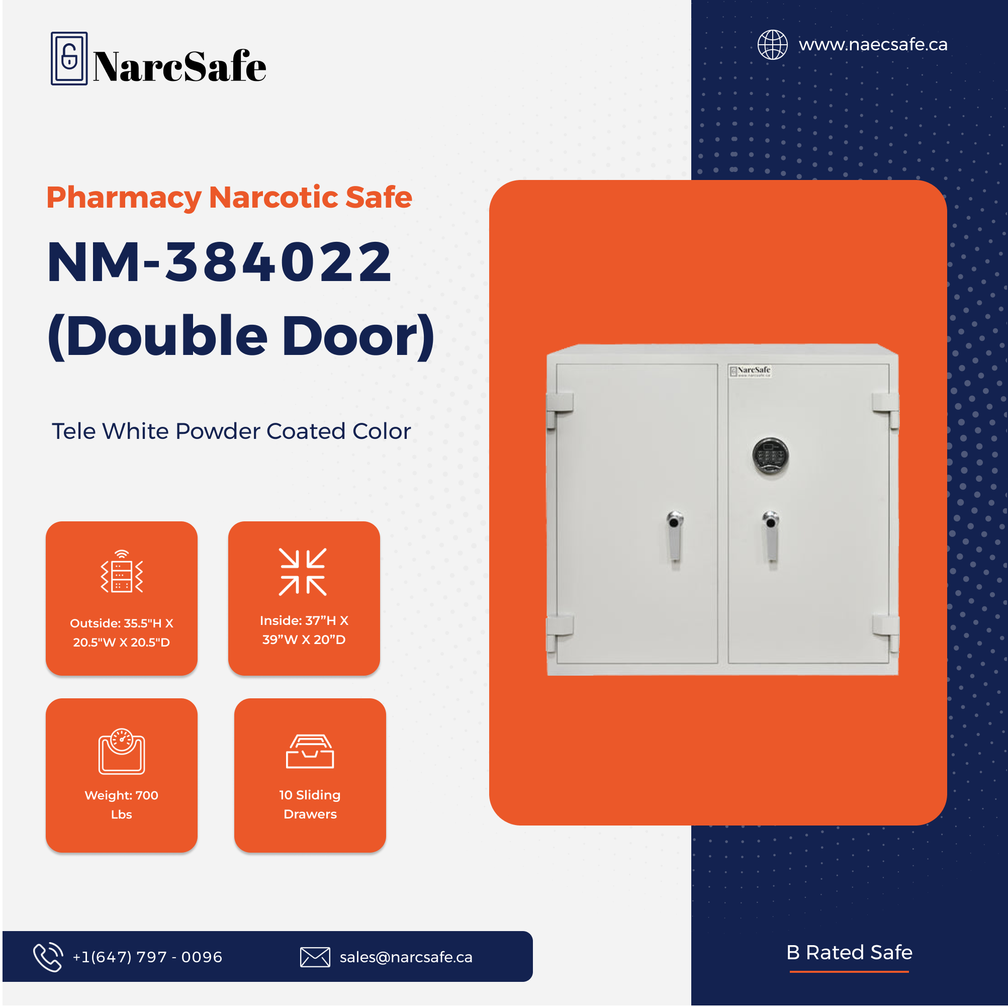 Pharmacy Safe for Narcotics Storage – Narcsafe